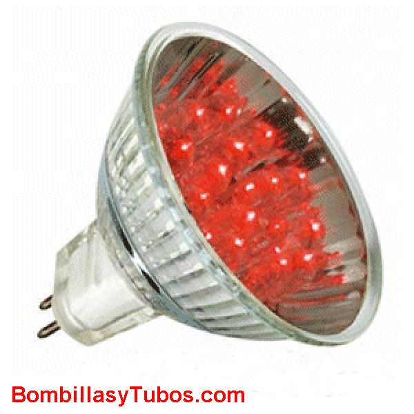 Lampara LED HALO 12v 1w ROJO -BombillasyTubos.com